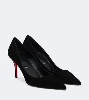 CHRISTIAN LOUBOUTIN Miss Z Suede Pumps - Black