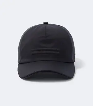 Zegna Embroidered Baseball Cap - Blue