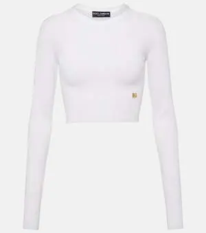 Dolce & Gabbana Silk-blend Sweater - White