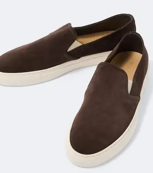 COMMON PROJECTS Suede Slip-on Shoes - Brown