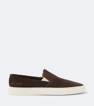 COMMON PROJECTS Suede Slip-on Shoes - Brown