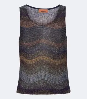 Missoni Wave Lamé Top - Multicoloured
