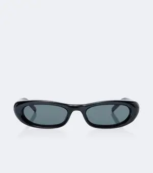 Saint Laurent Sl 557 Shade Plump Rectangular Sunglasses - Black