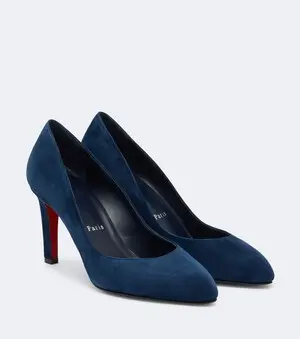 CHRISTIAN LOUBOUTIN Fannylove Suede Pumps - Blue
