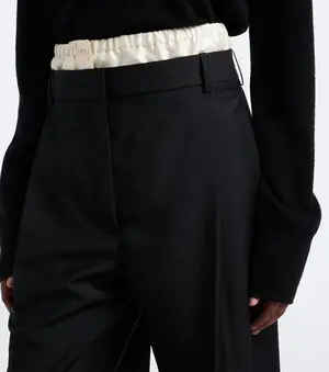 RÓHE Wool And Mohair Wide-leg Pants