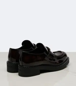 Prada Chocolate Leather Loafers