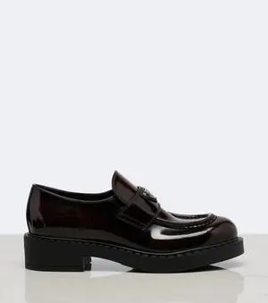 Prada Chocolate Leather Loafers