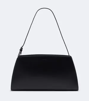 THE ROW Dalia Leather Shoulder Bag - Black