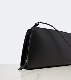 THE ROW Dalia Leather Shoulder Bag - Black
