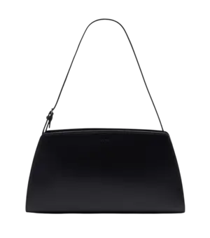 THE ROW Dalia Leather Shoulder Bag - Black