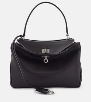 Balenciaga Rodeo Small Leather Tote Bag - Black