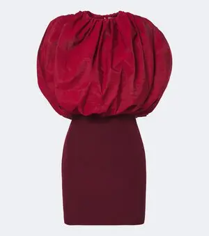 Magda Butrym Draped Silk-blend Minidress - Red