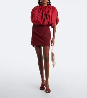 Magda Butrym Draped Silk-blend Minidress