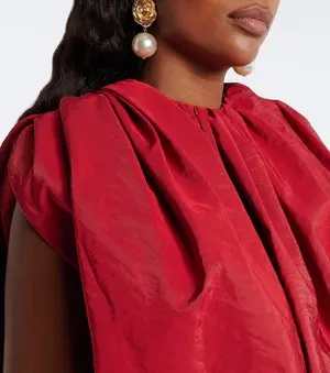 Magda Butrym Draped Silk-blend Minidress