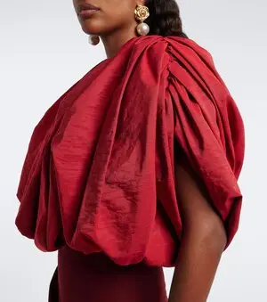 Magda Butrym Draped Silk-blend Minidress