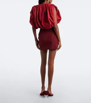 Magda Butrym Draped Silk-blend Minidress