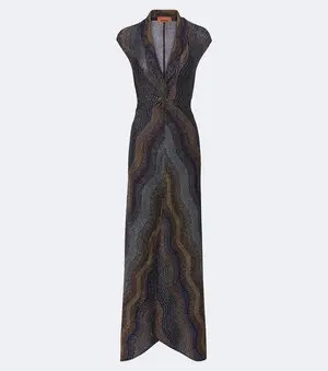 Missoni Knitted Lamé Maxi Dress - Multicoloured