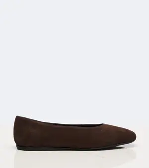 Prada Suede Ballet Flats