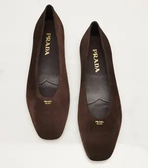 Prada Suede Ballet Flats