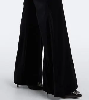 Elie Saab Velvet Flared Pants