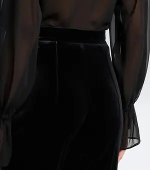 Elie Saab Velvet Flared Pants