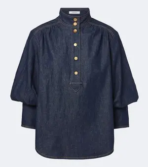 Zimmermann Denim Blouse - Blue