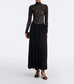 Zimmermann Lace And Jersey Maxi Dress
