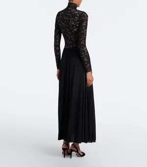 Zimmermann Lace And Jersey Maxi Dress