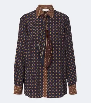 Zimmermann Printed Tie-neck Blouse - Multicoloured