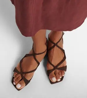 JIMMY CHOO Ayla Suede Sandals