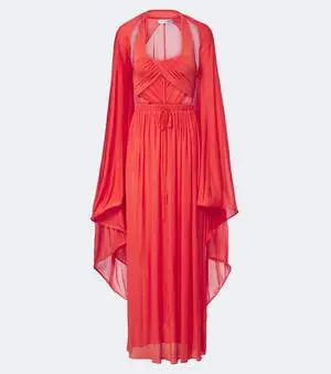 Christopher Esber Daya Cutout Jersey Gown - Orange