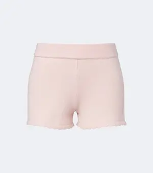 Posse Maisie Knitted Wool Shorts - Pink