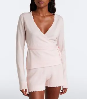 Posse Maisie Knitted Wool Shorts - Pink