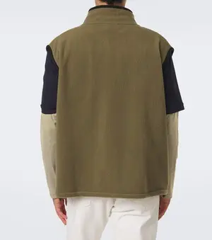 Miu Miu Fleece Zip-up Vest