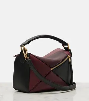 Loewe X Albers Puzzle Small Leather Top-handle Bag - Black