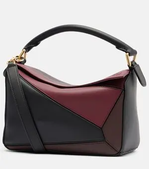 Loewe X Albers Puzzle Small Leather Top-handle Bag - Black