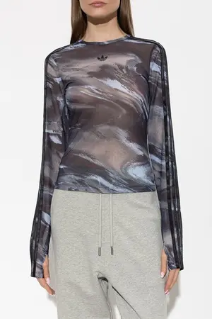 ADIDAS ORIGINALS Transparent Long Sleeve T-shirt With Marble Print
