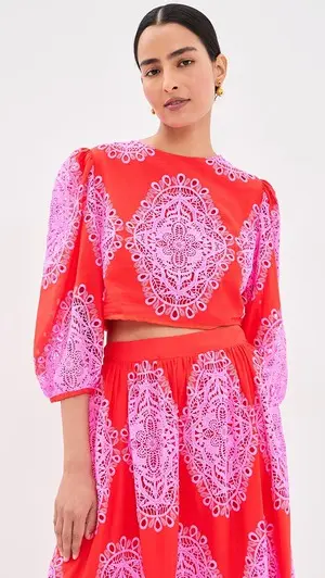 Borgo De Nor Rhea Lace Top