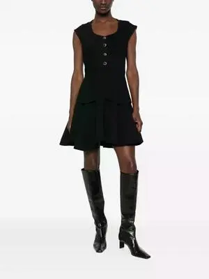 Sandro Vestido Corto Con Detalle De Botones | | Hn