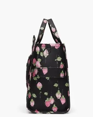 Marc Jacobs Tote Bag In Vintage Floral Canvas With Oversized Bow
