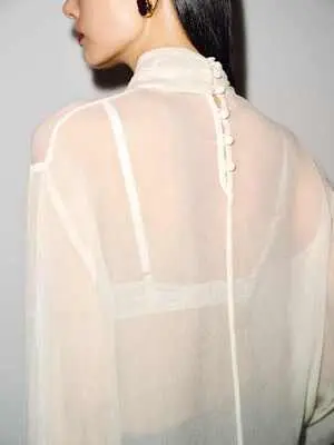 REFORMATION Velma Blouse - Ivory