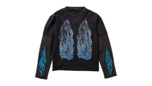 WHO DECIDES WAR Flame Glass Double Jersey