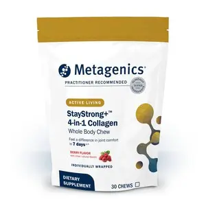 METAGENICS Stay Strong+ 4-in-1 Collagen Chews Berry 30 Soft Chews - One-color