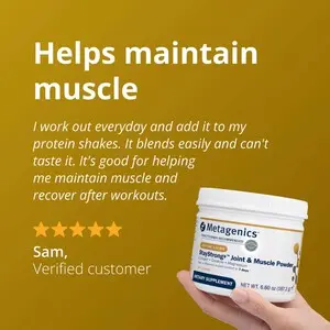 METAGENICS Stay Strong+ Joint & Muscle Powder- Collagen Creatine & Magnesium Powder 7 Packets
