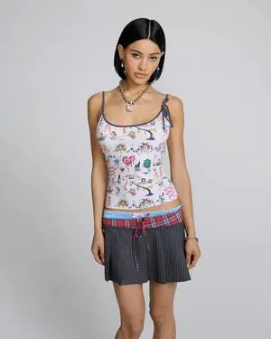 Marc Jacobs Characters Cami - White Multi