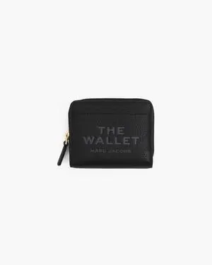 Marc Jacobs The Leather Mini Compact Wallet In Black