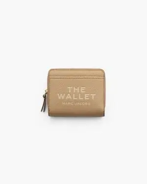 Marc Jacobs The Leather Mini Compact Wallet In Camel