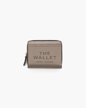 Marc Jacobs The Leather Mini Compact Wallet - Cement
