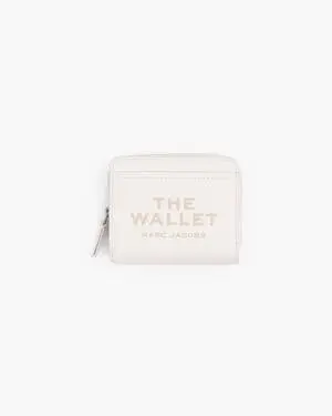 Marc Jacobs The Leather Mini Compact Wallet In Cotton