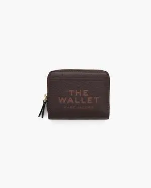 Marc Jacobs The Leather Mini Compact Wallet In Ganache